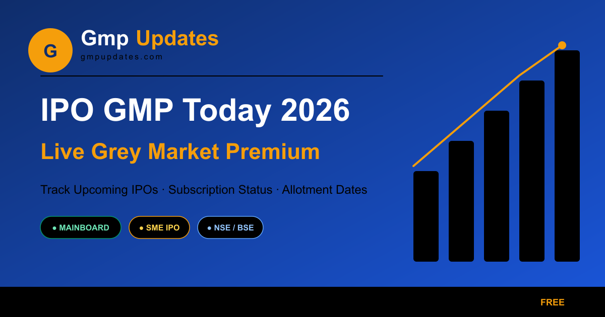 Compare IPOs 2026 — Side-by-Side IPO Comparison Tool | GmpUpdates